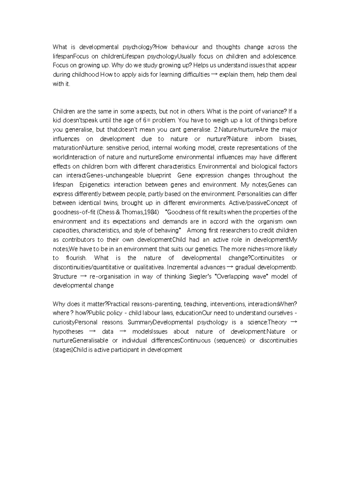 just sample script - What is developmental psychology?How behaviour and ...