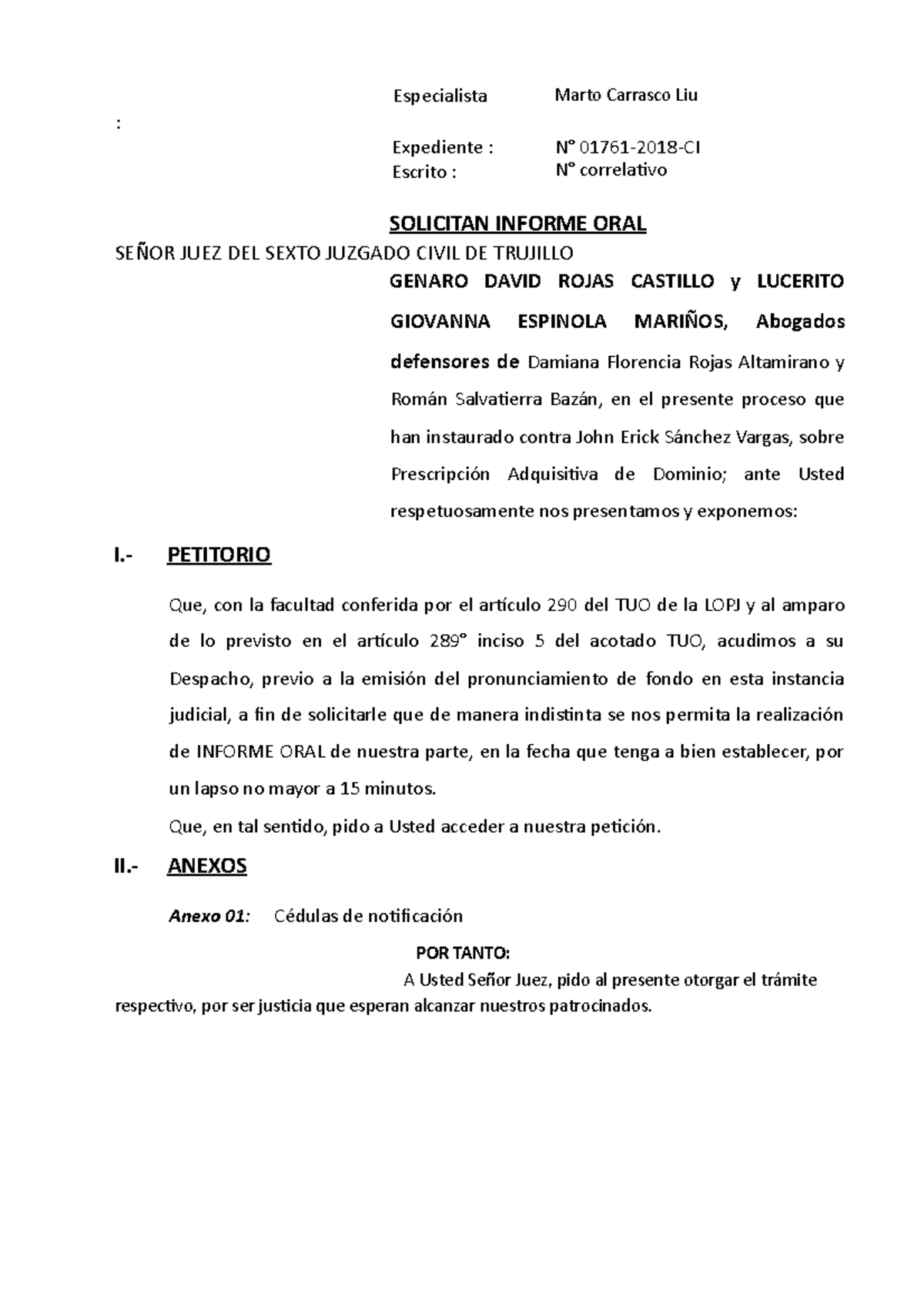 Modelo De Solicitud De Informe Preceptivo. Procedimiento – PAGT