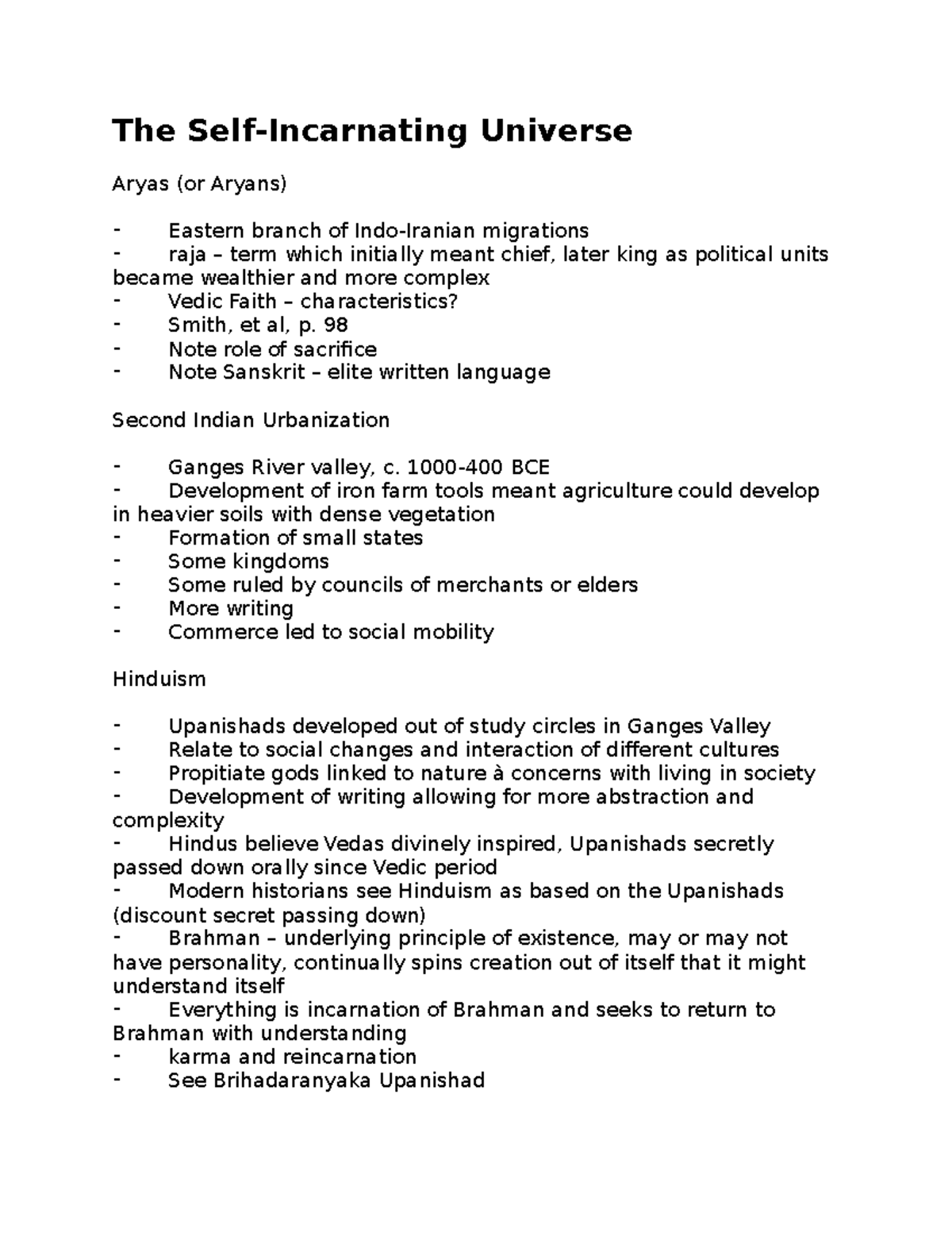 The Self-Incarnating Universe - 98 ⁃ Note role of sacrifice ⁃ Note ...