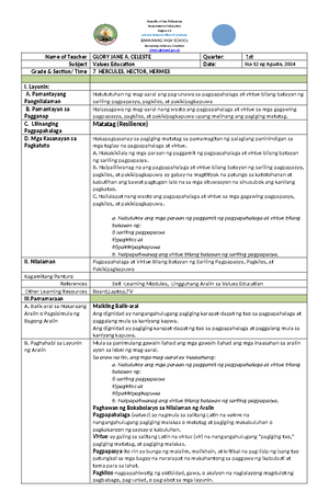 Q1 - W2 Grade 6 PART 2 - DAILY LESSON LOG - ####### GRADES 1 to 12 ...