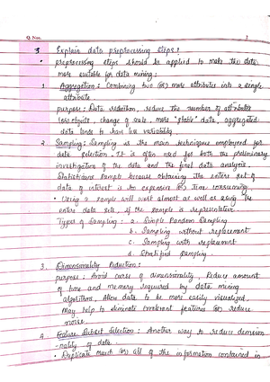 Data Mining And Data Warehouse - 21IS643 - VTU - Studocu