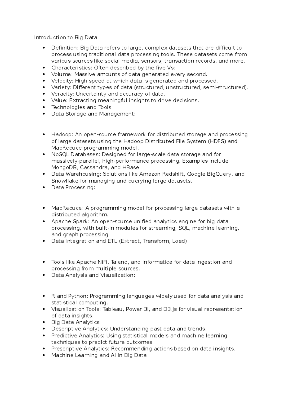 Introduction to Big Data - These datasets come from various sources ...