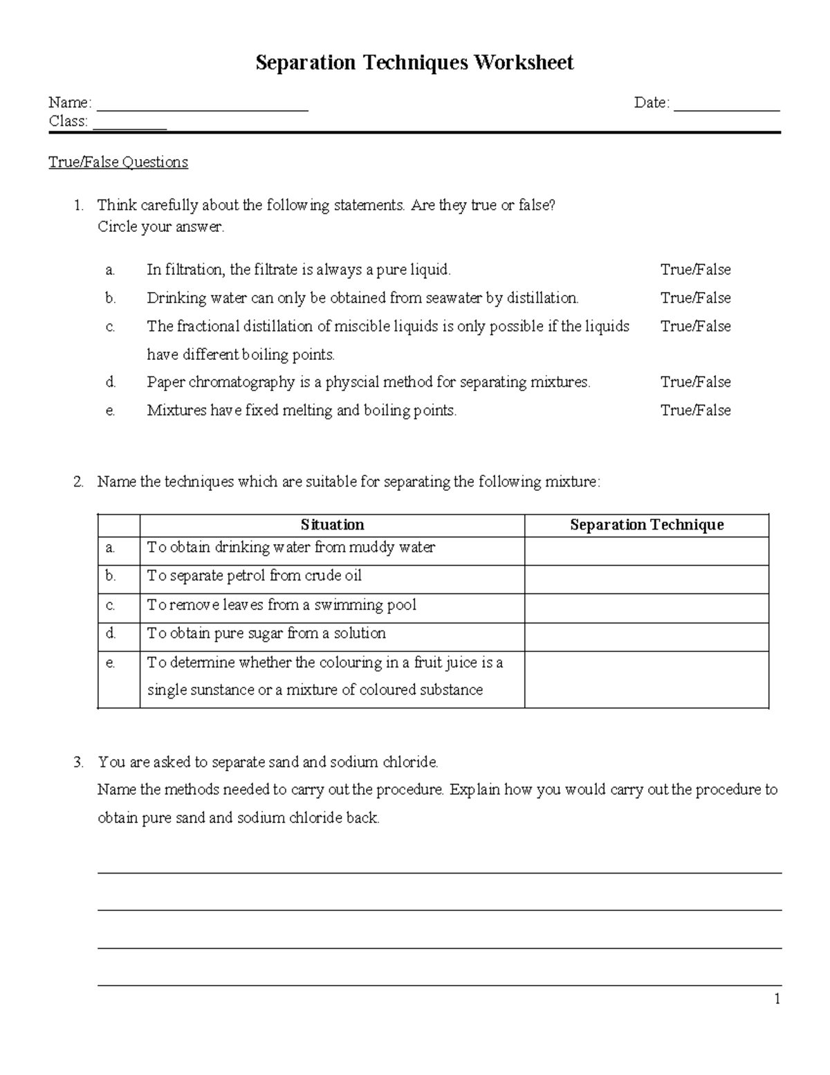 74bd57223 e886dec1a2dd74973 a68454 - Separation Techniques Worksheet ...