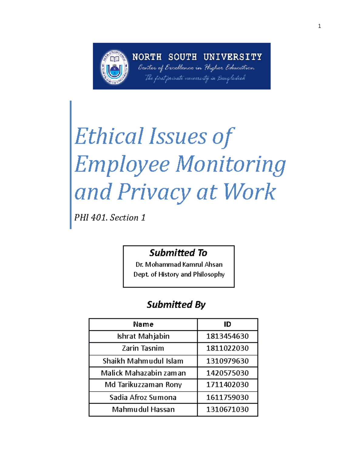 Ethical Issues of Employee Monitoring and Privacy at work - Business ...