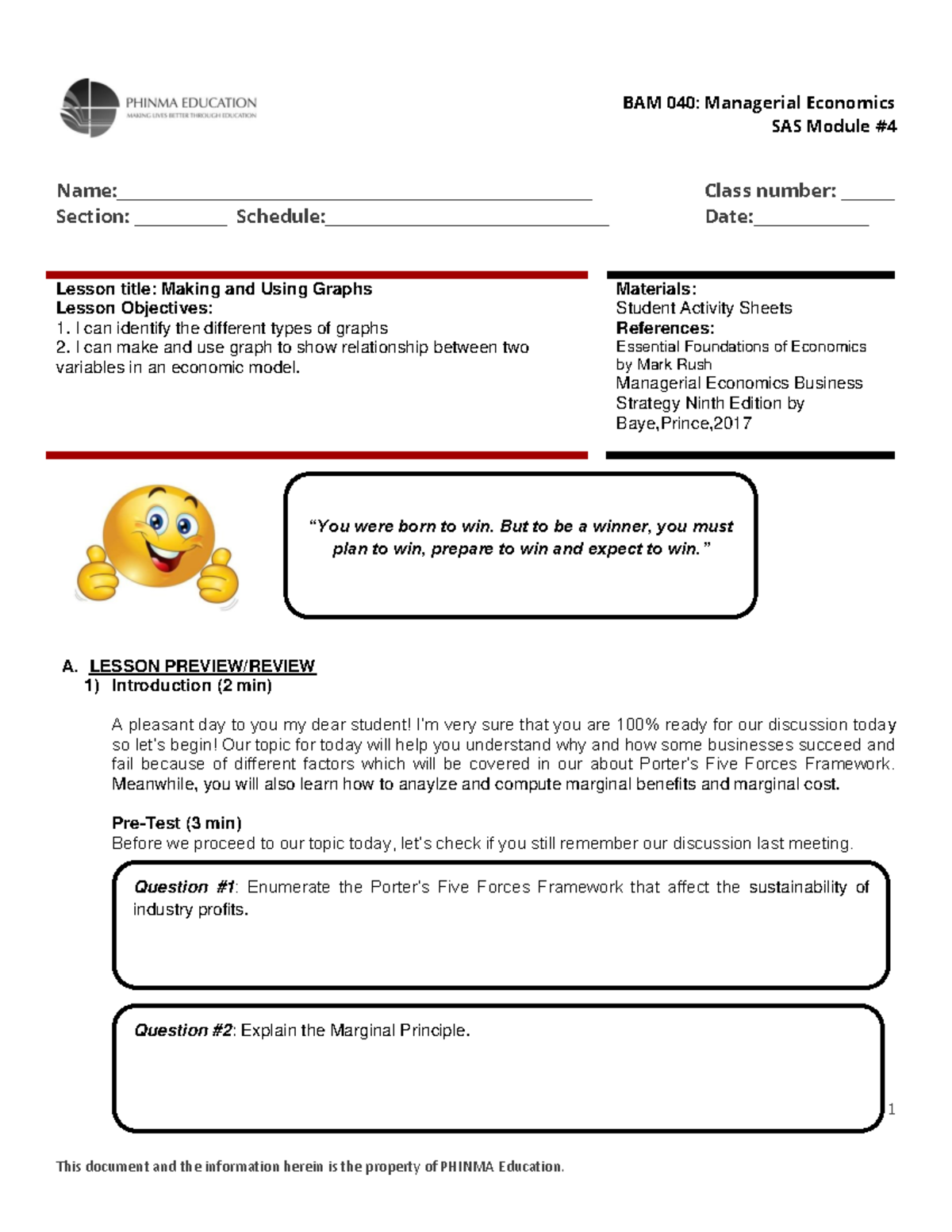 BAM-040 SAS4 - SAS 4 ECON - SAS Module # - Studocu