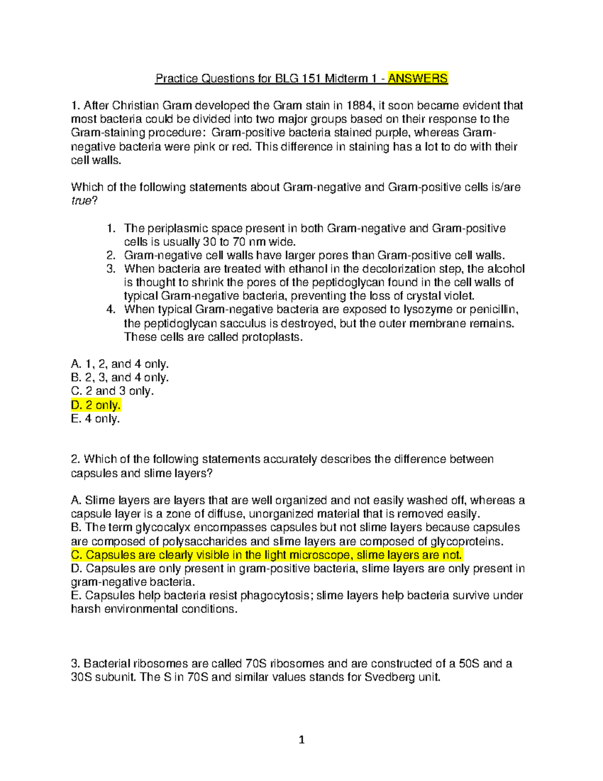 BLG 151 practice midterm with answers - Warning: TT: undefined function: 32 Practice Questions ...