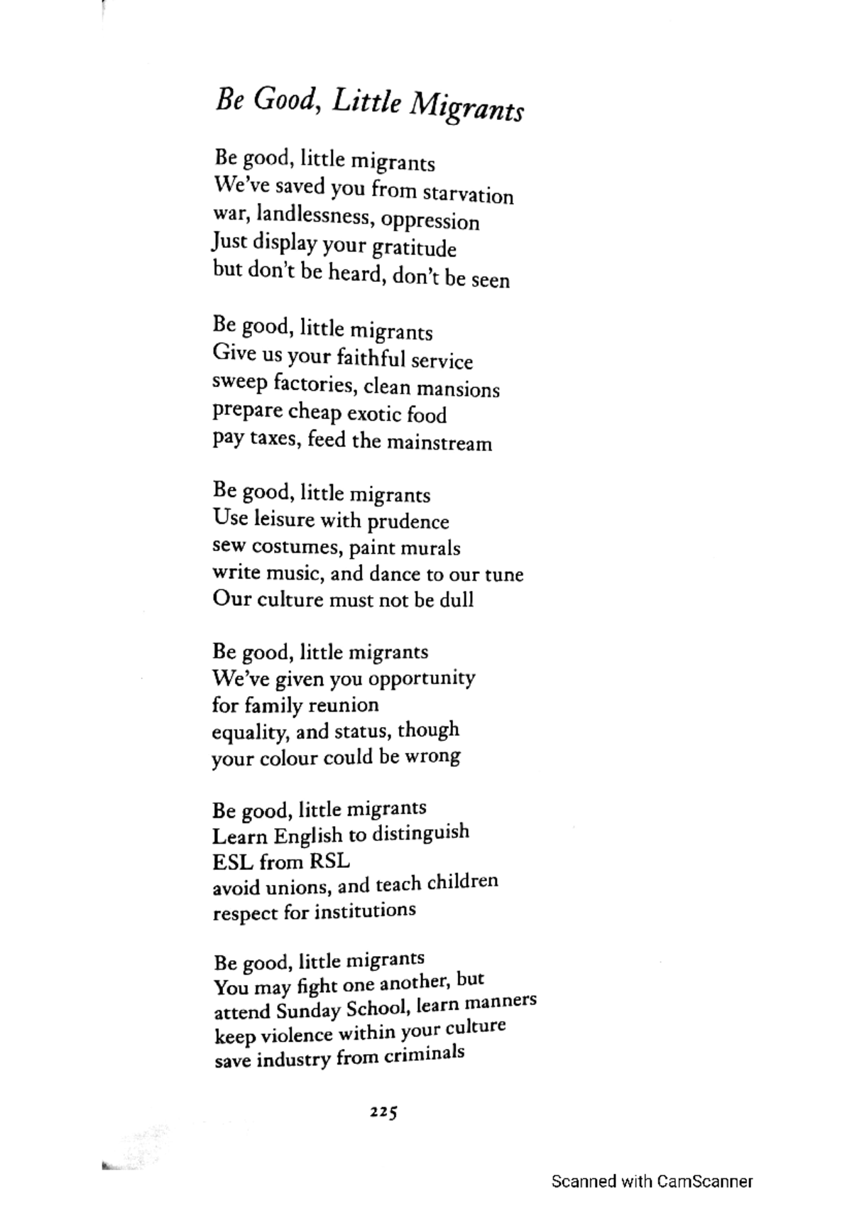 Be Good Little Migrant - a poem from Growing up Asian in Australia ...