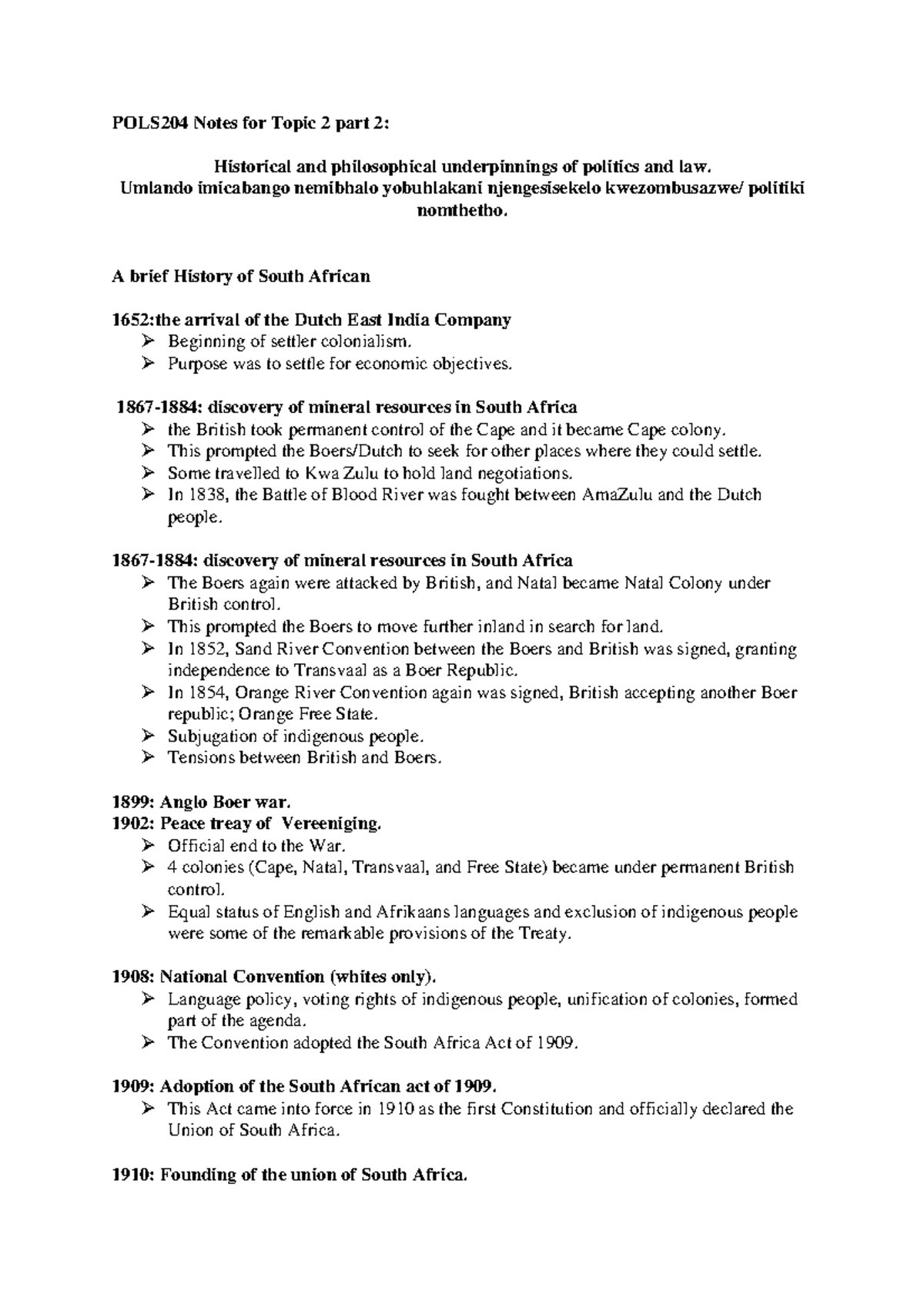 POLS204 Notes for Topic 2 part 2 - POLS 204 Notes for Topic 2 part 2 ...