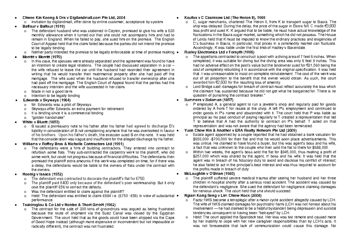 BU8301 Cases - Case Studies - Chwee Kin Keong & Ors v Digilandmall Pte ...