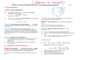 Solutions to MATH 2111 (Tutorial Notes 1) Systems of Linear Equations ...