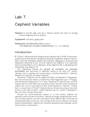 Lab 2 - lab - Lab 2 Trigonometric Parallax Purpose To understand how simple geometry can be ...