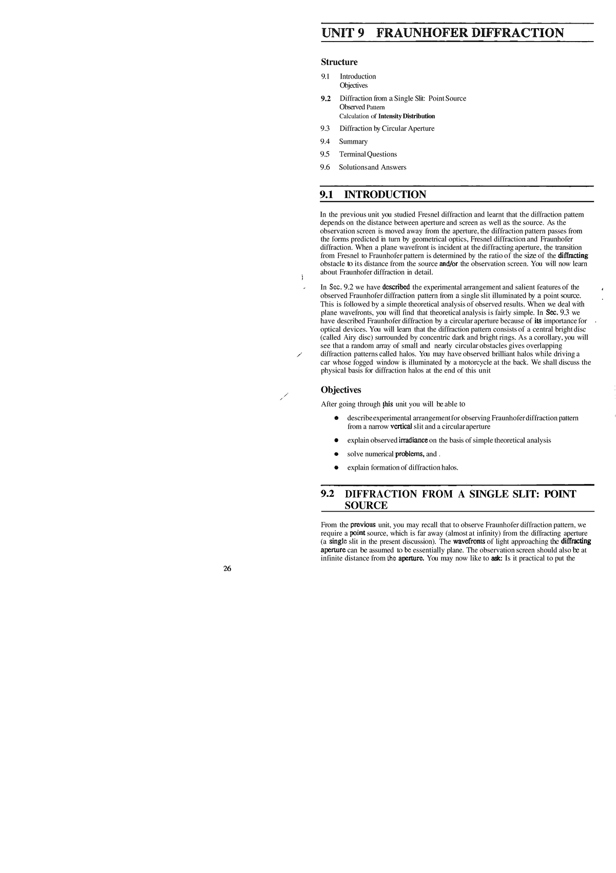 Unit-9 - Summary BSc. life sciences - Structure 9 Introduction ...