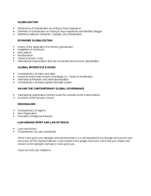 Lesson-1 - contempo - MODULE 1: The Structures of Globalization At the ...