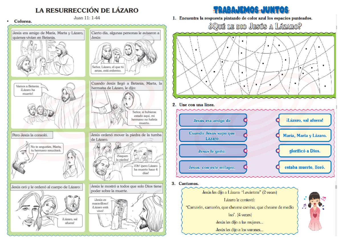 LA Resurrección DE Lázaro - LA RESURRECCIÓN DE LÁZARO TRABAJEMOS JUNTOS ...