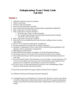 MOD6 pathophysiology - Module 06 Final Exam Review Instructions: Answer ...