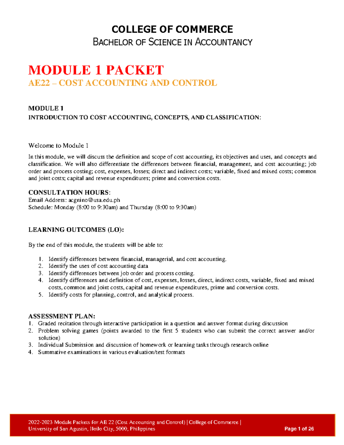 01 M1 - To understand deeper about the said topic and enhance the ...