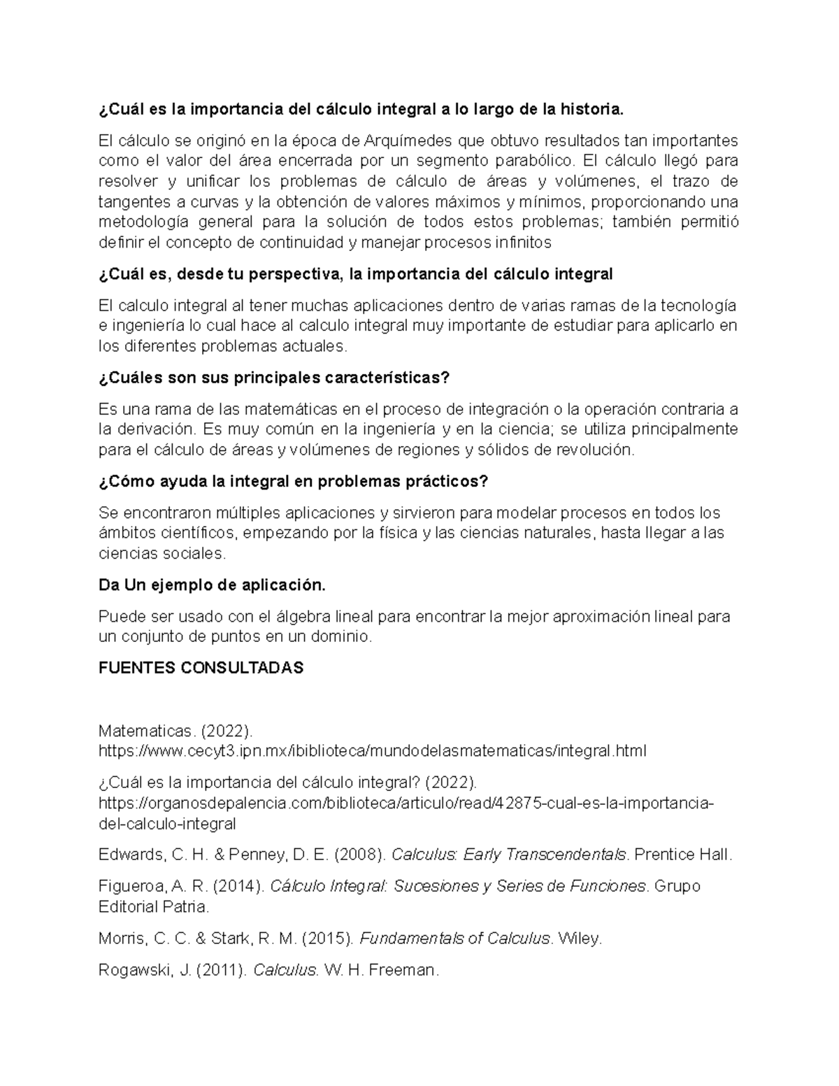 FORO U1 - Participación 1 de foro - ¿Cuál es la importancia del cálculo ...