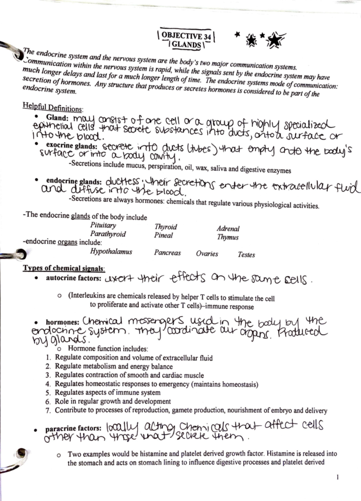 Objectives 34 to 42 - Notes - \ OBJECTIVE 34 \ -fl -f.';,, « ,if ...