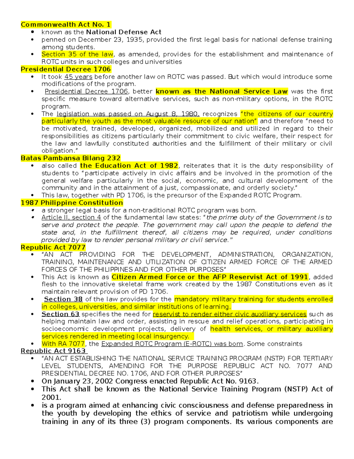 Commonwealth Act No - hope this might help you. - Commonwealth Act No. 1 known as the National ...