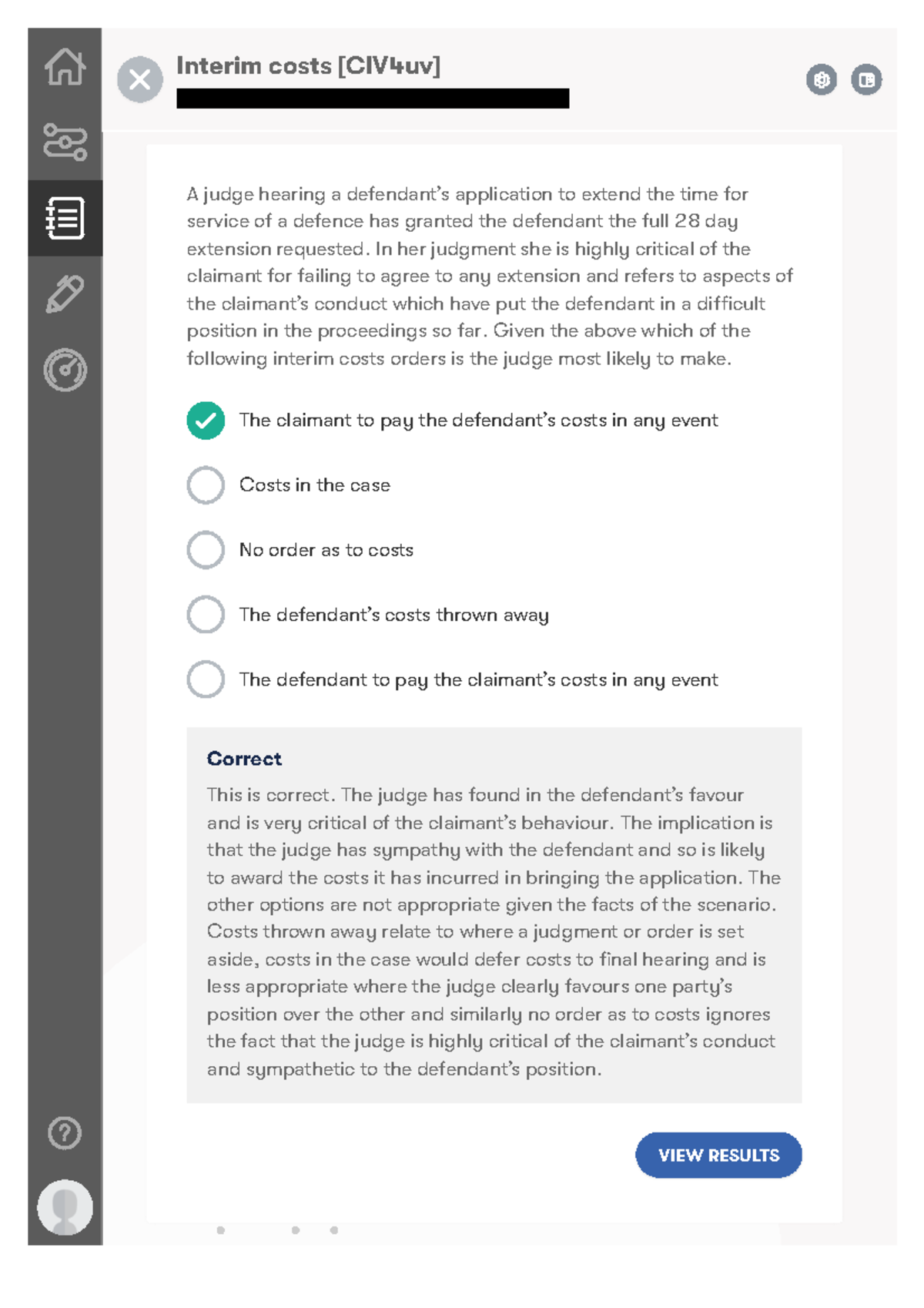 Multiple Choice Question - Help A judge he!ring! defend!nt’s !pplic ...