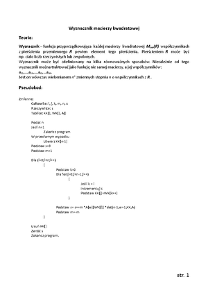 Metoda Eliminacji Gaussa - Obliczając rząd macierzy metodą Gaussa ...