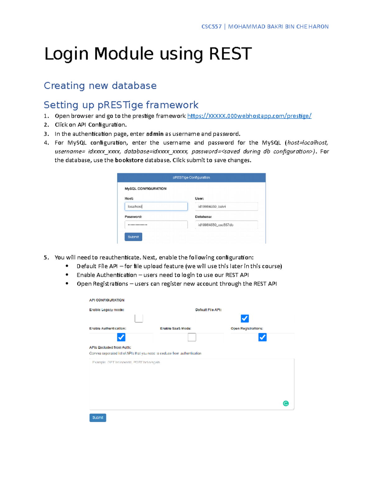Lab Activity - REST Login - Login Module using REST Creating new ...