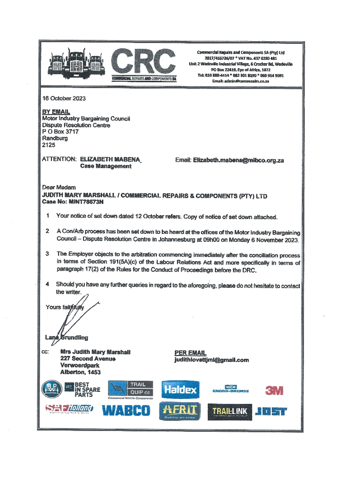 Objection TO CON-ARB CASE-MINT78673 - LRNDP8 - Studocu