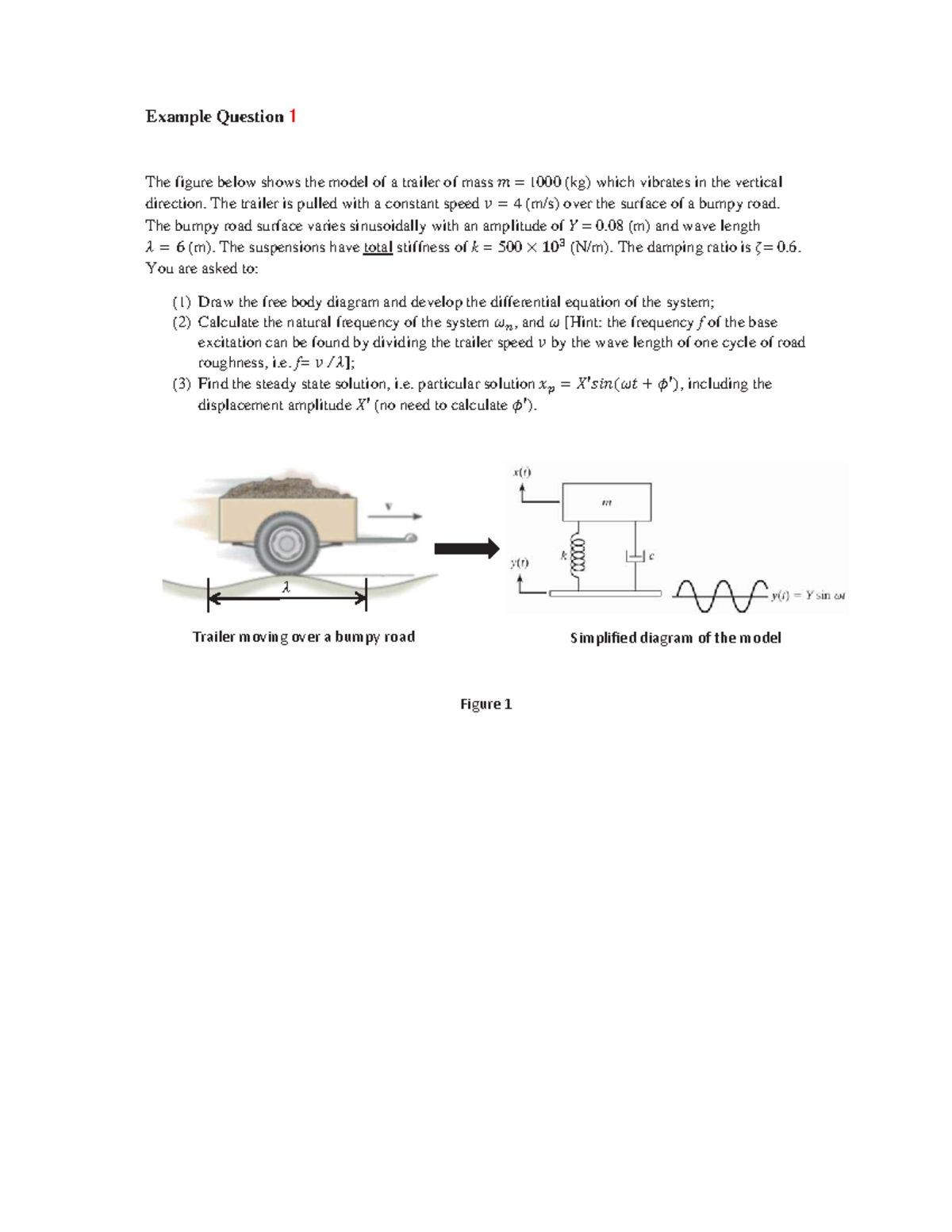 Example Questions 1,2,3 and 4 - Dynamics and Control - Example Question ...