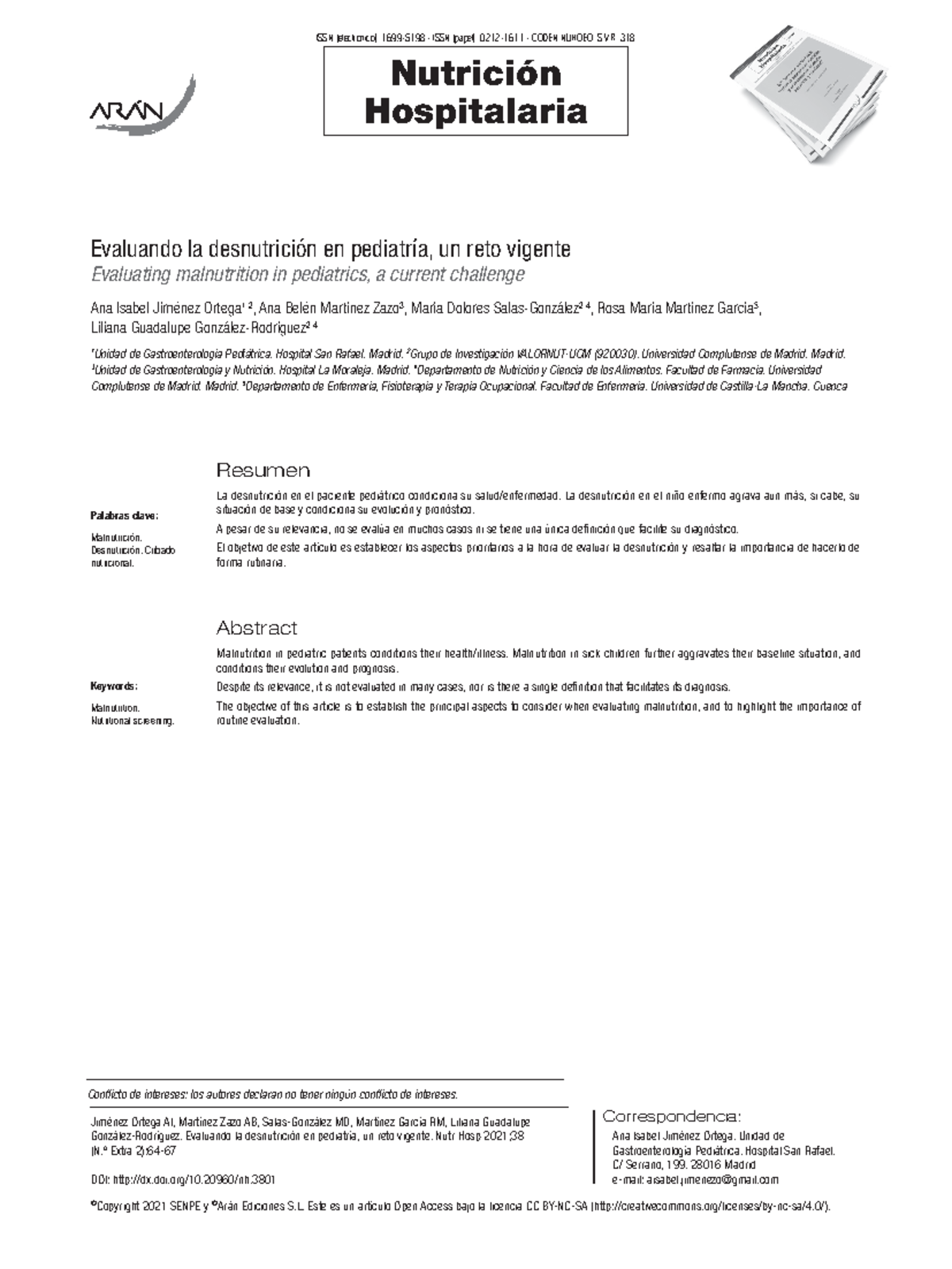Desnutrición 2 - wqwqe - Nutrición Hospitalaria ISSN (electrónico ...
