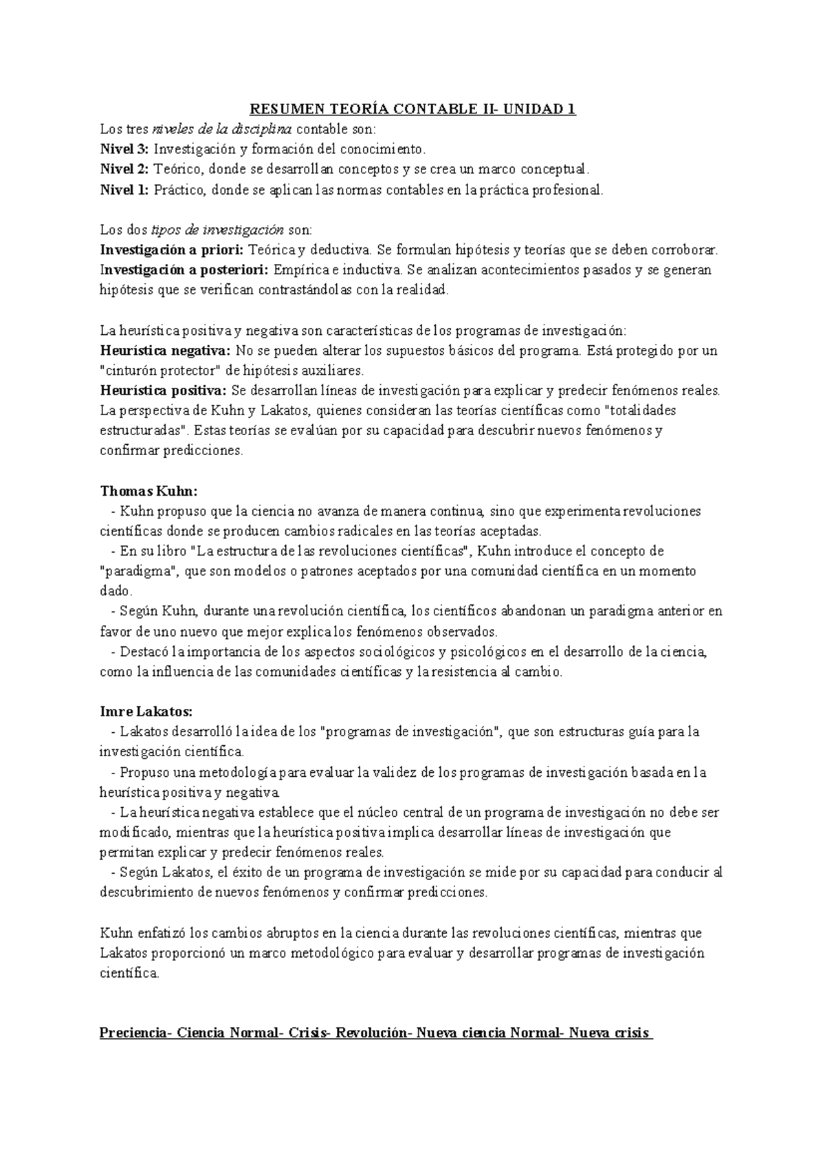 Teoria II Resumen - RESUMEN TEORÍA CONTABLE II- UNIDAD 1 Los tres ...