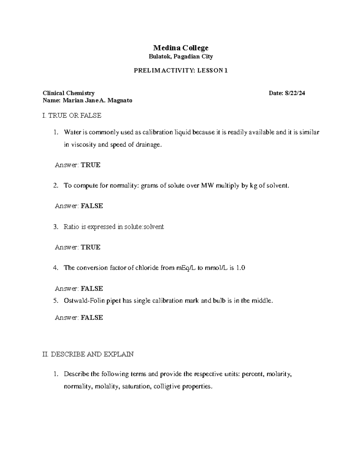 CC1- Prelim- Activityyy - Medina College Bulatok, Pagadian City PRELIM ...