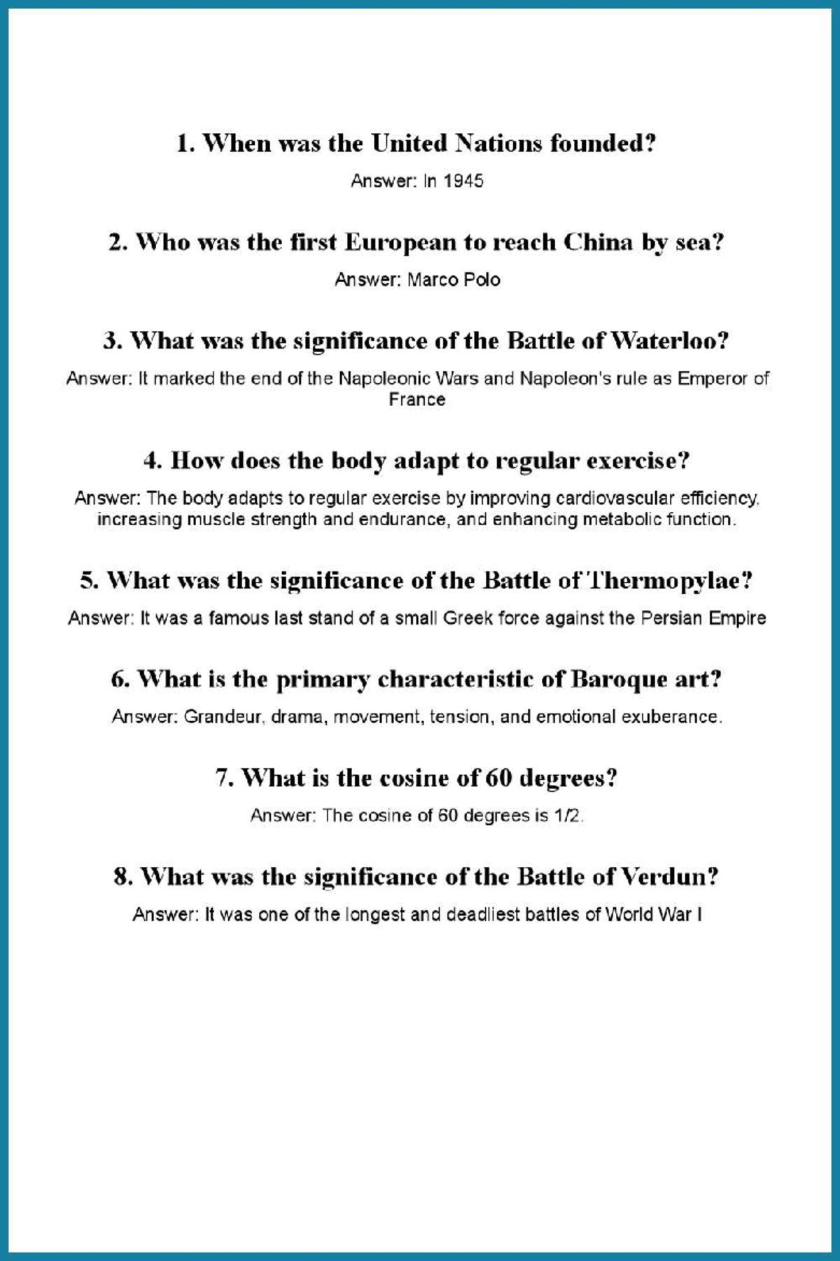 Educational Arts Document 375543 - 1. When was the United Nations ...