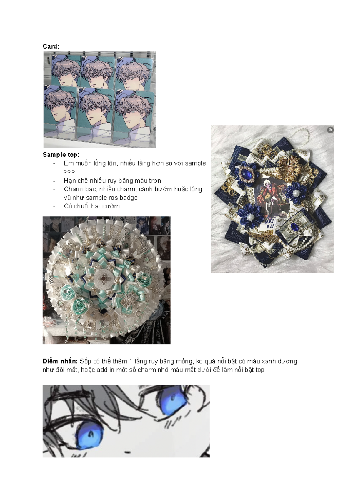 Brief ros card - Script trang trí - Card: Sample top: - Em muốn lồng ...