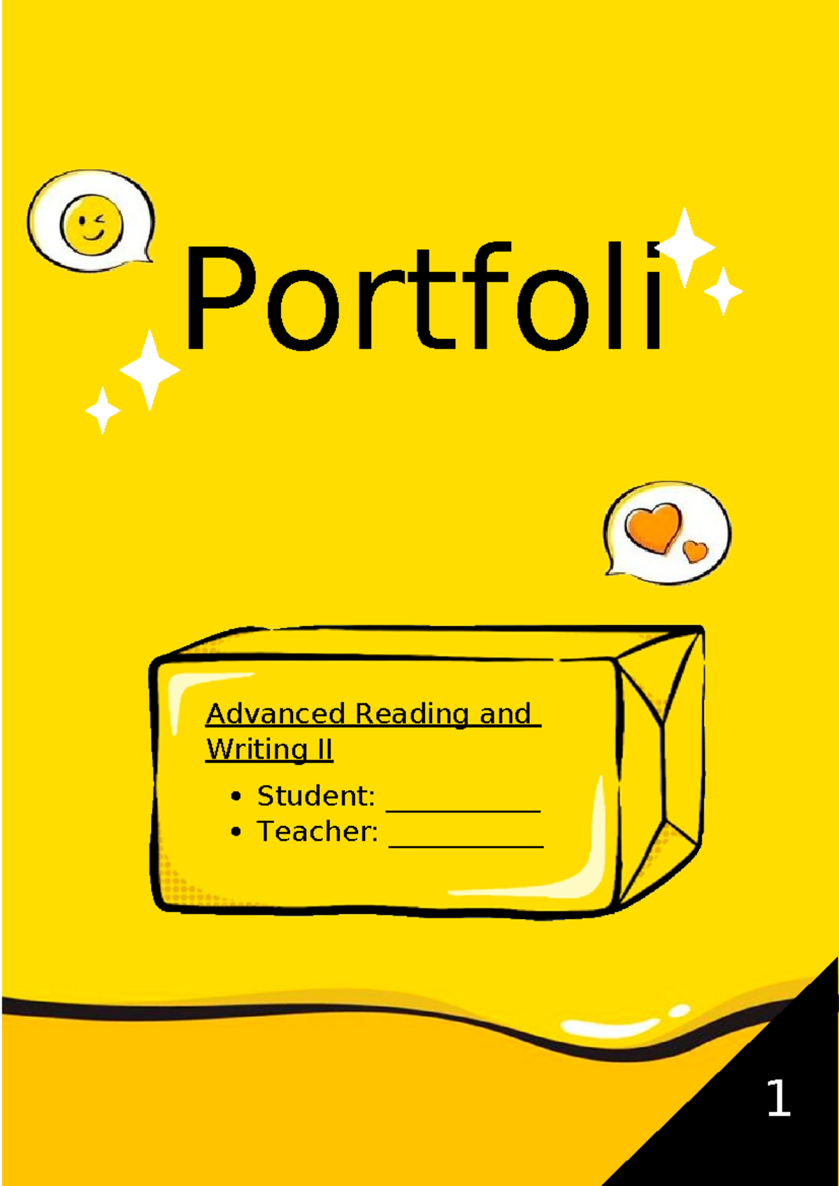 Portfolio ARW Example - Portfoli o Advanced Reading and Writing II ...