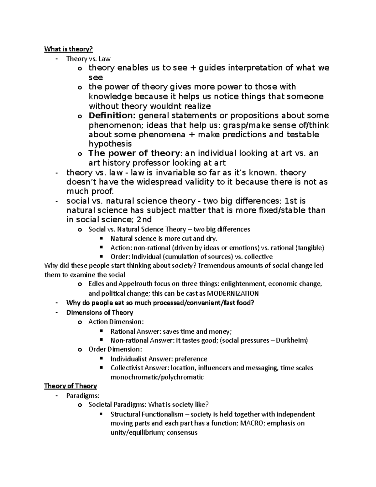 What is theory - Dr. Donovan - What is theory? - Theory vs. Law o ...