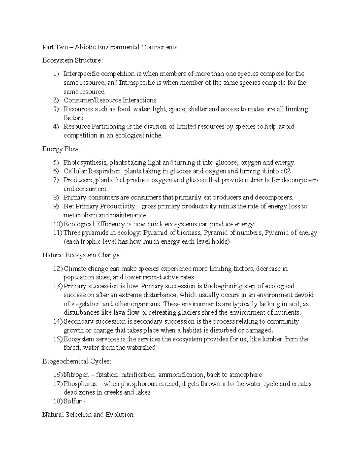Big Blue Part Two - Part Two – Abiotic Environmental Components ...