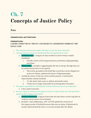 JS 10 Ch.3 Notes - Chapter 3: Concepts of Legal Philosophy Principles ...