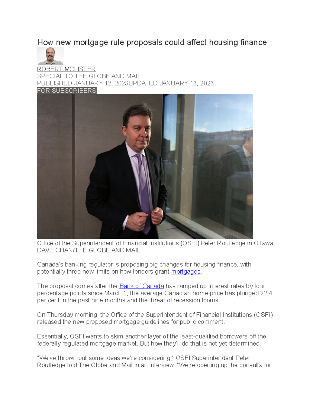 Proposed NEW HOME Lending Requirements - How new mortgage rule ...