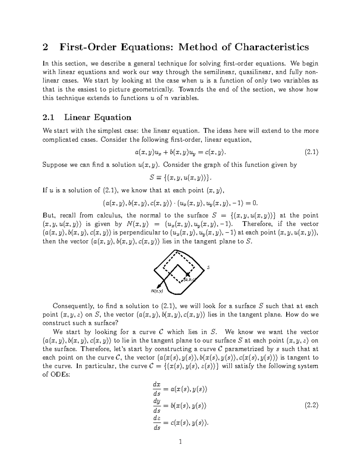 First-Order - MA 306 First Order notes - 2 First-Order Equations ...