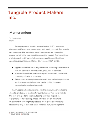 AVM1 TASK3-22 - Innovation - Business Management Tasks – QHT Managing ...