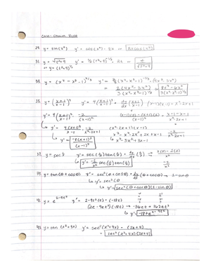 Calculus Circuit Training First Half - MA 1713 - Studocu