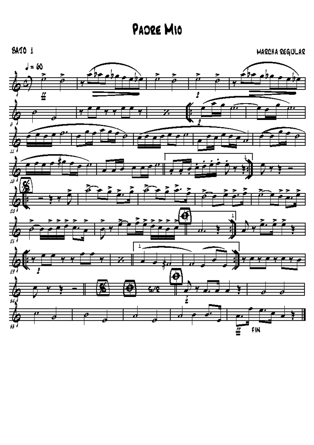 (marcha regular) Padre MIO - - Studocu