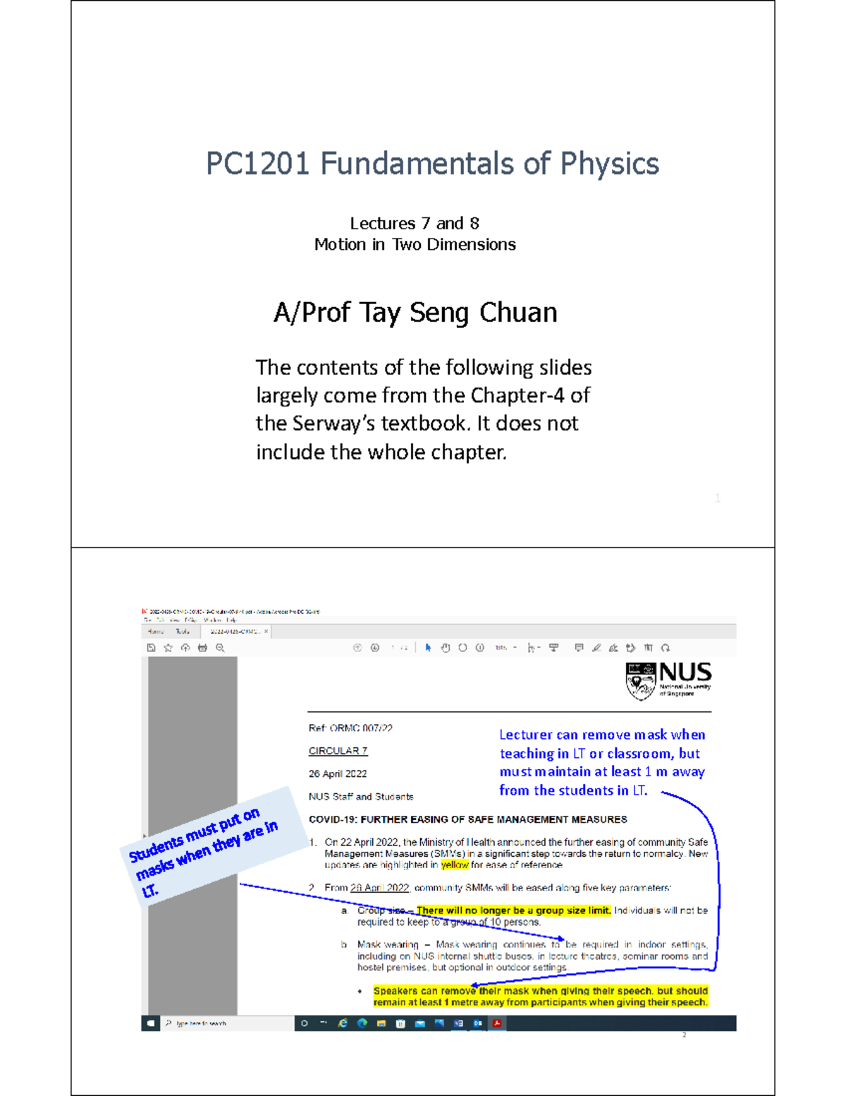 Chapter 04 2022 Semester-1 after lecture - 1 PC1201 Fundamentals of ...