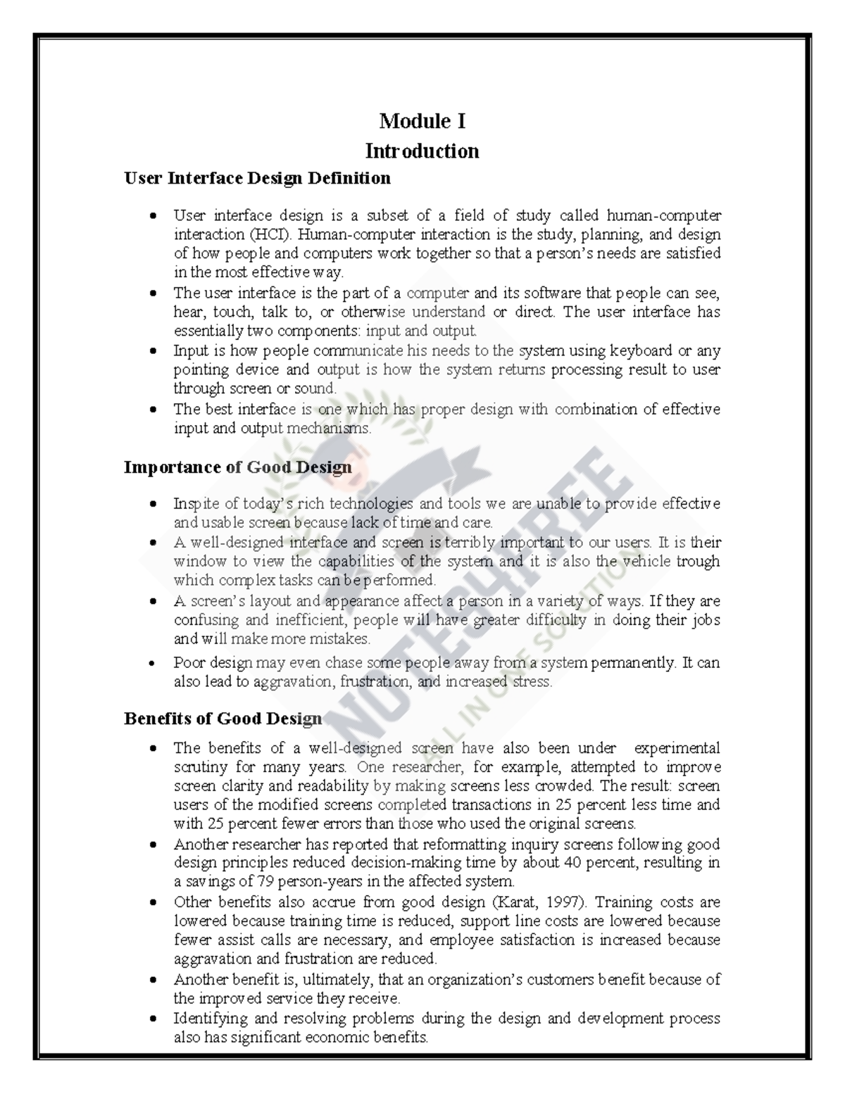 Modern-Interface-Design - 0RGXOH , ,QWURGXFWLRQ 8VHU ,QWHUIDFH 'HVLJQ ...
