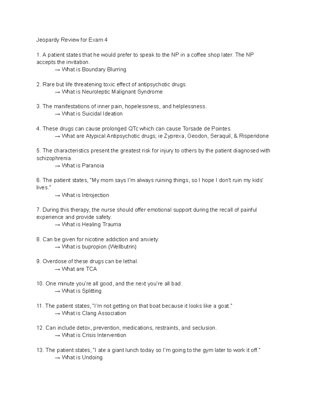 Jeopardy Review for Exam 4 - The NP accepts the invitation. → What is ...