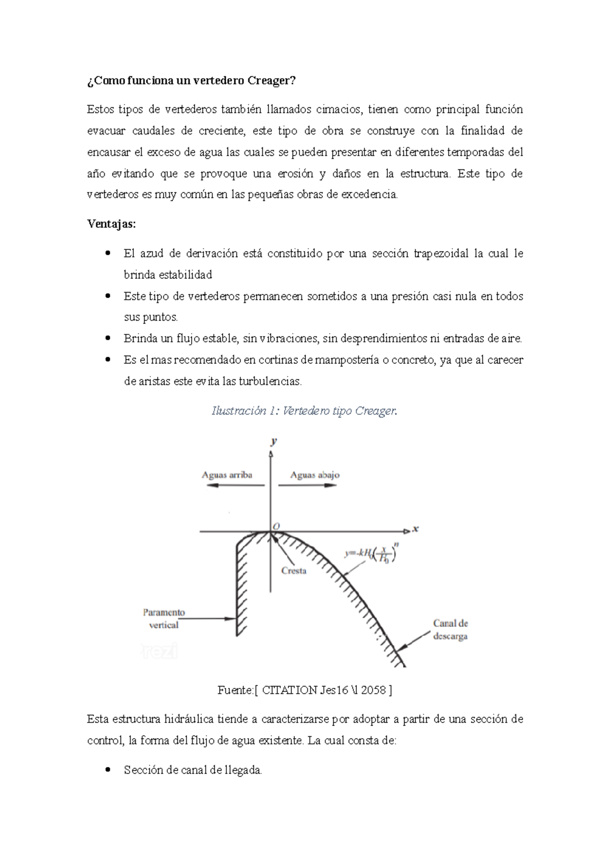 Vertedero Creager - ¿Como funciona un vertedero Creager? Estos tipos de ...