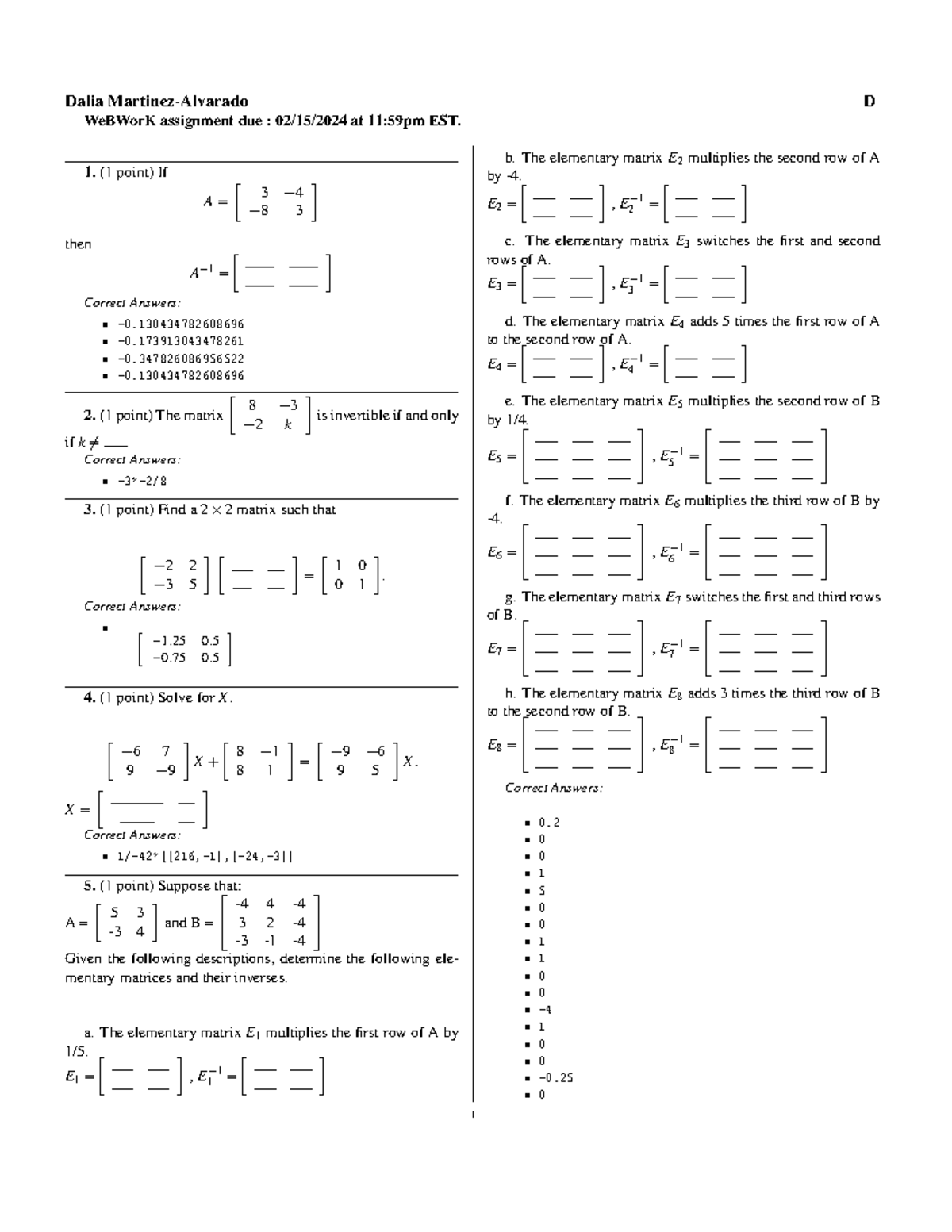 MATH 204 Winter 2024.ma dalia.Assignment 3 - Dalia Martinez-Alvarado D WeBWorK assignment due ...