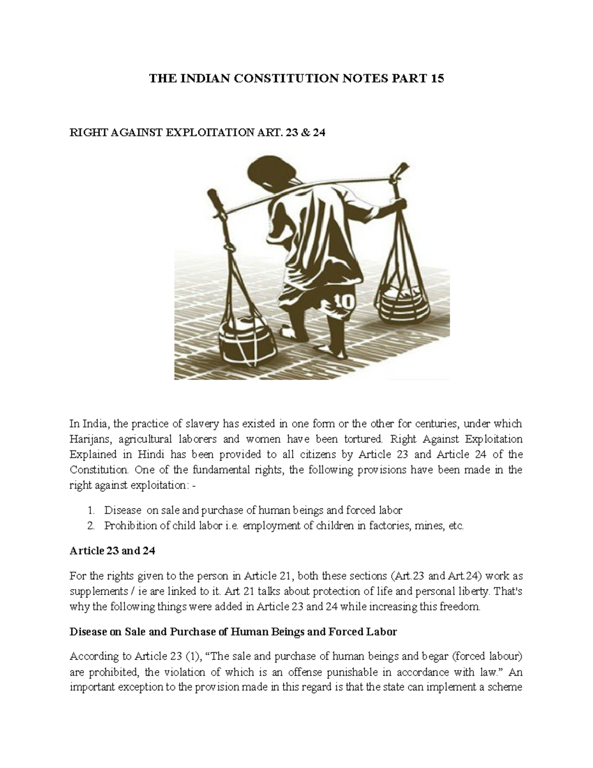 THE Indian Constitution Notes PART 15 - THE INDIAN CONSTITUTION NOTES ...