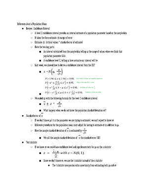 STAT cheat sheet - STAT 2120 - UVA - Studocu