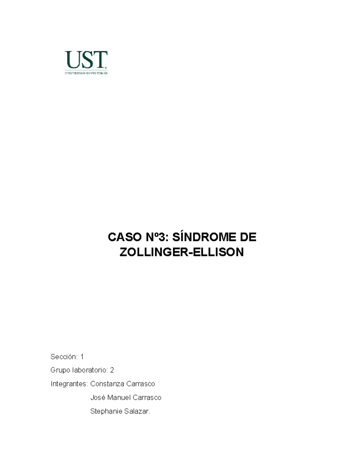 Caso 3 sindrome de zollinger ellison - CASO Nº3: SÍNDROME DE ZOLLINGER ...